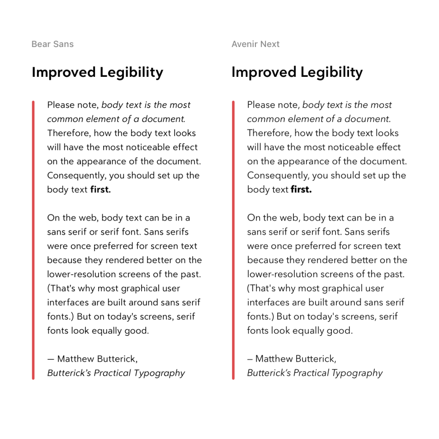 Meet Bear Sans, the new (type)face of Bear